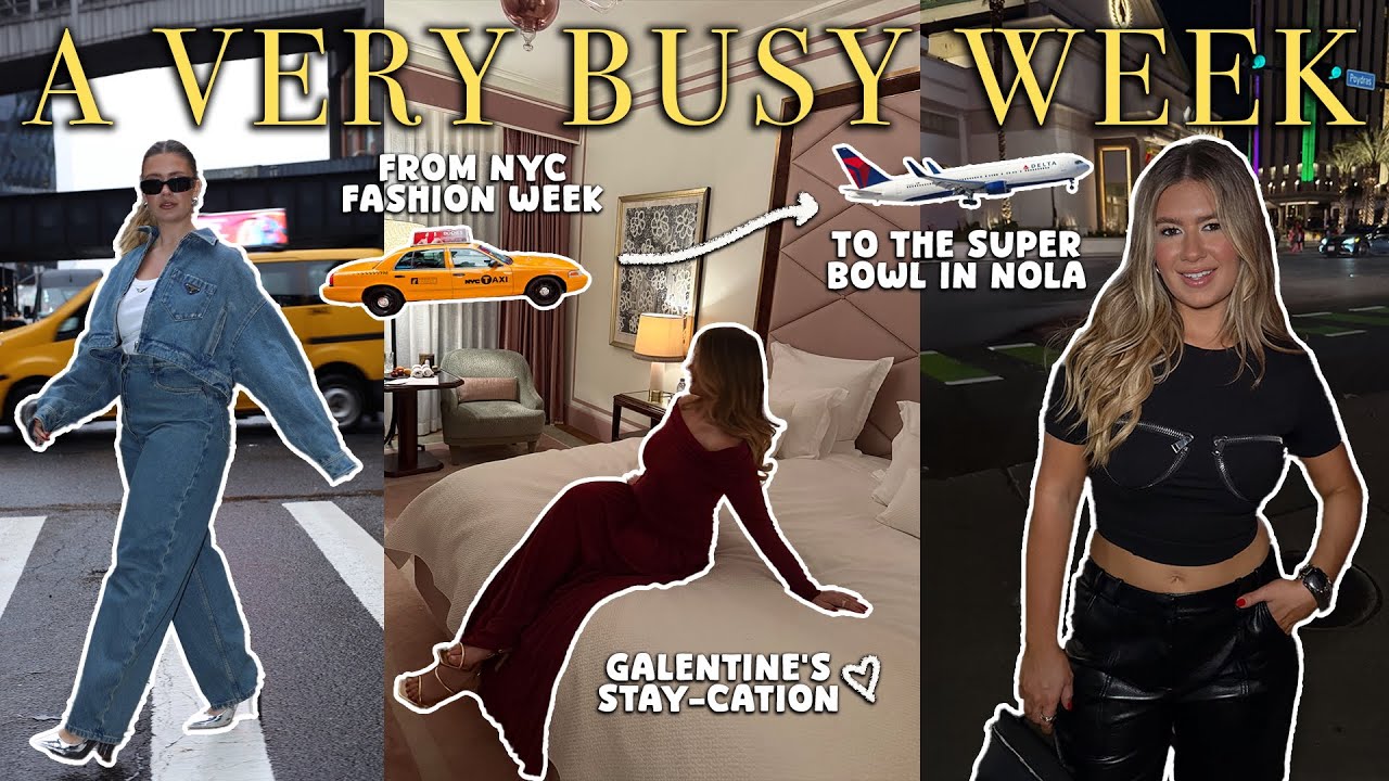 busiest week in my life ever 🚕 ️ fashion week, super bowl in new ...