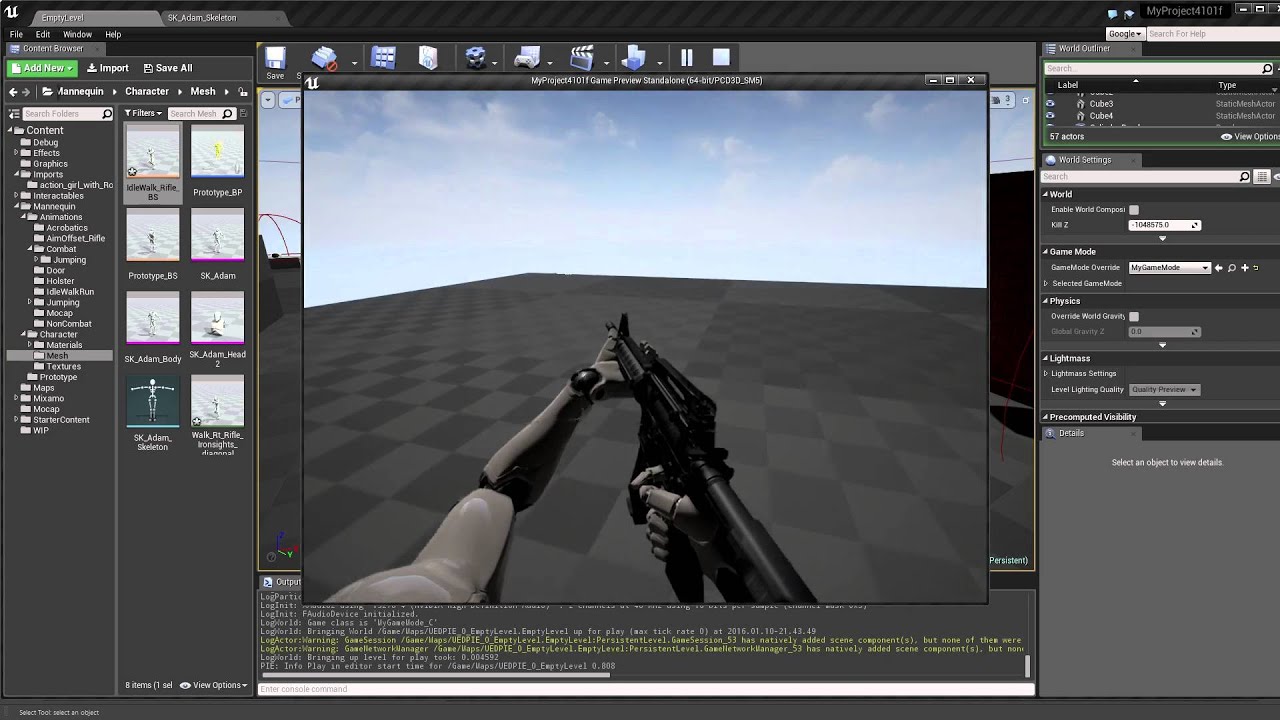 Part 65 - Adjusting Right Walk and Jog Diagonal animations - YouTube