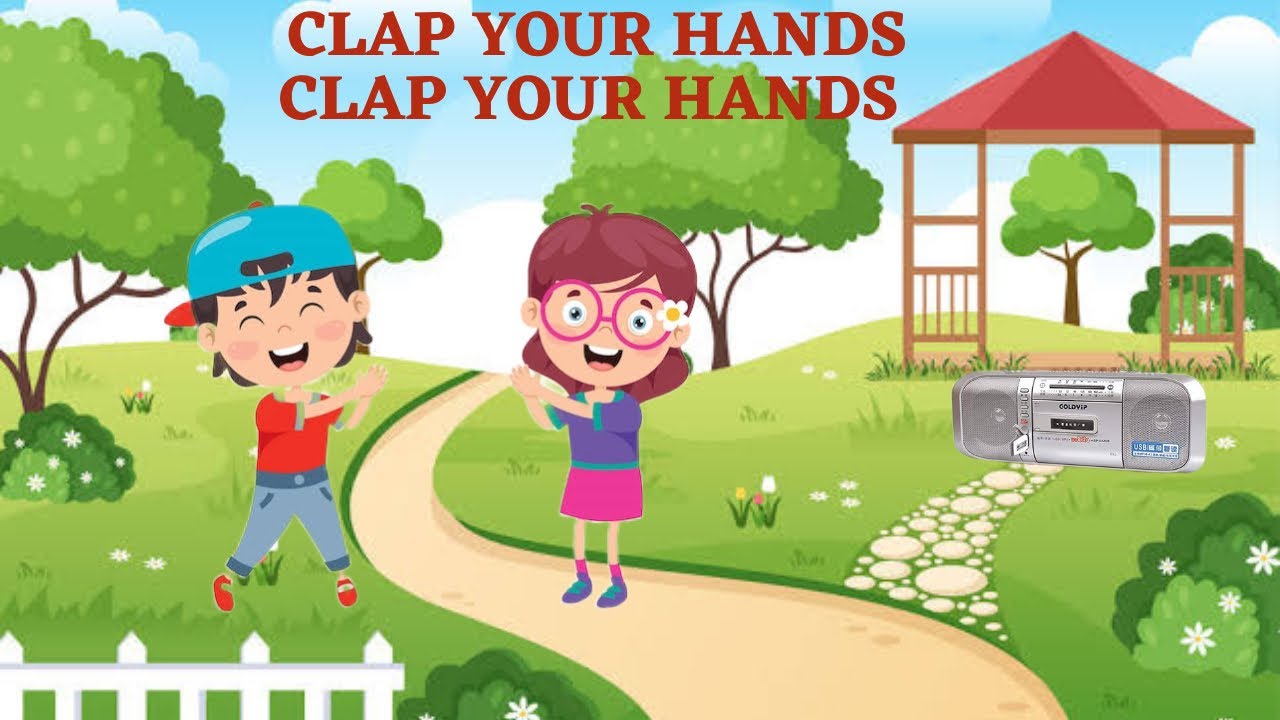 Clap your hands clap your hands 👏🏼 kids cartoon song/ English nursery ...
