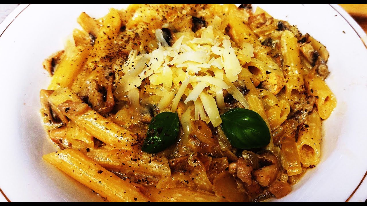RUČAK ZA 15 MINUTA - ŠAMPINJONI PASTA - LUNCH IN 15 MINUTES -MUSHROOM ...