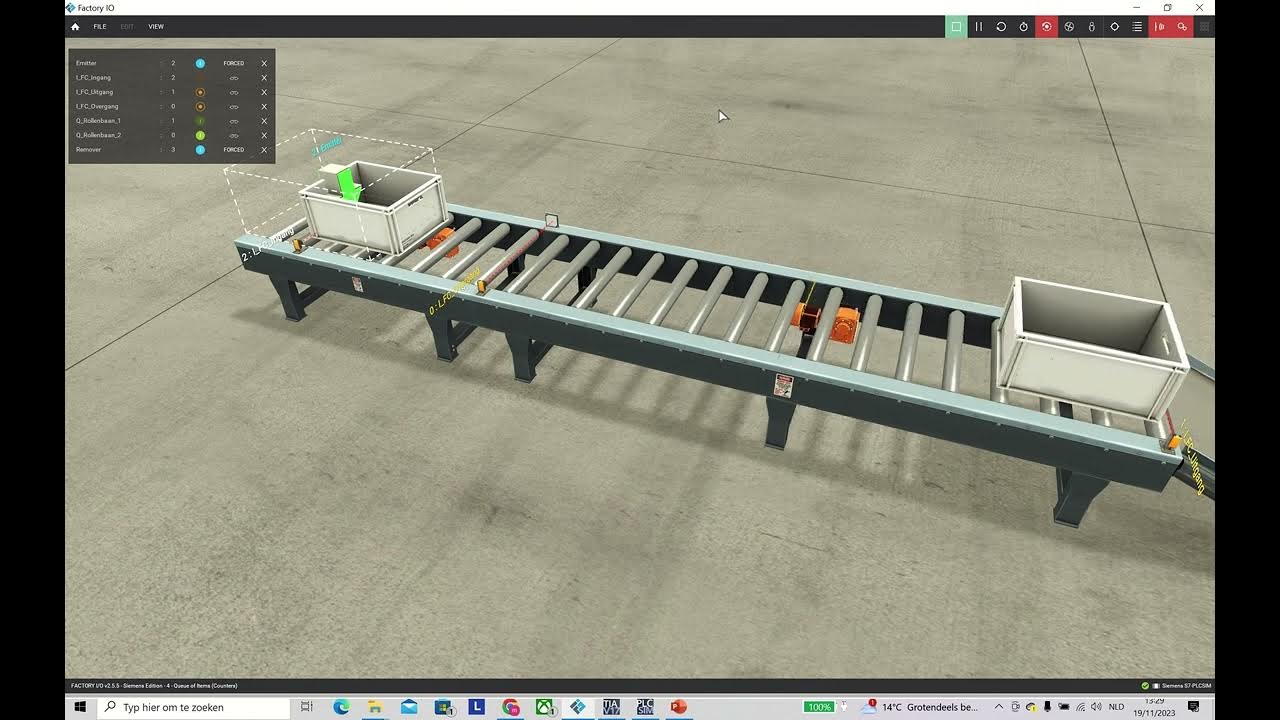 queue of items - Factory I/O - PLC Tia Portal - YouTube