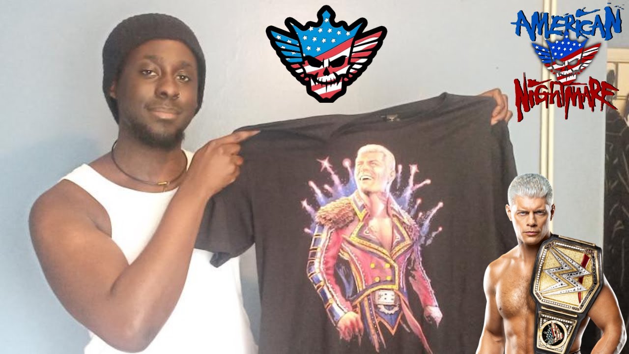 WWE SHOP UNBOXING - Reviewing the new Cody Rhodes Shirt!!! - YouTube