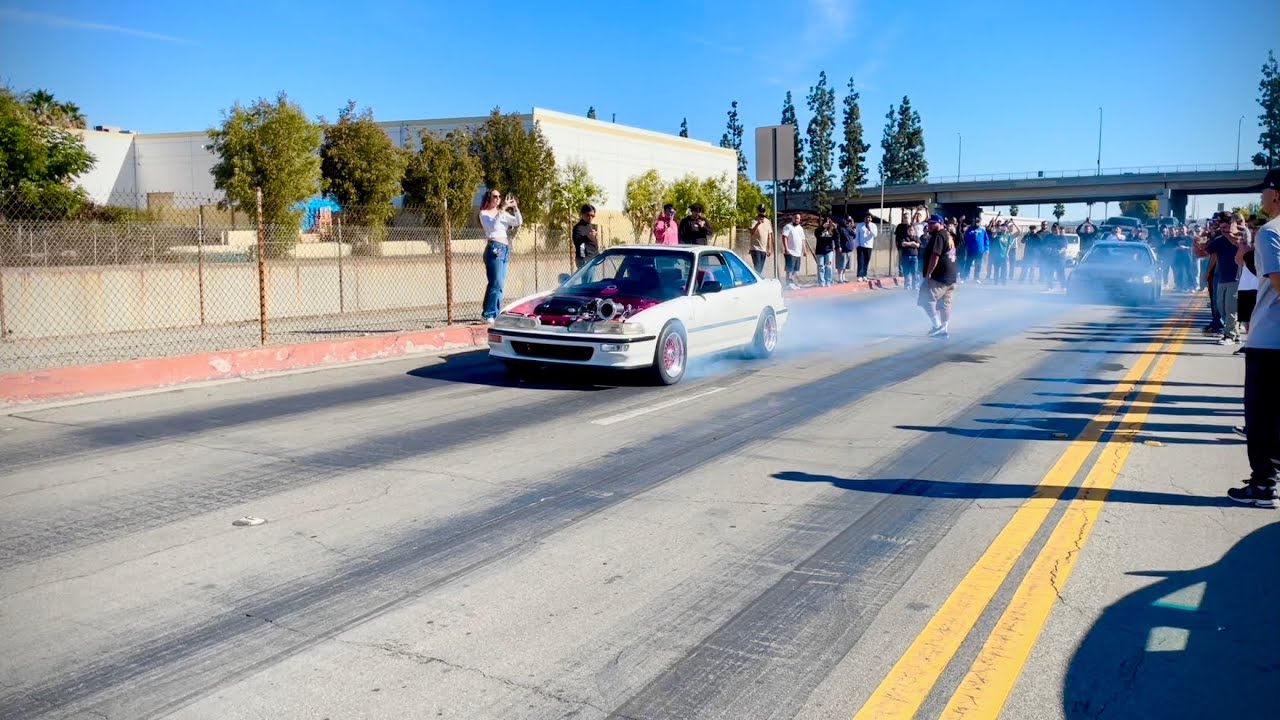 Turbo Kseries Civic EG vs Nitrous Jseries Integra DA! Turkey Day 1320 ...