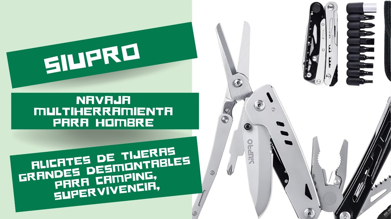 SIUPRO - Navaja multiherramienta para hombre, multiherramienta táctica ...