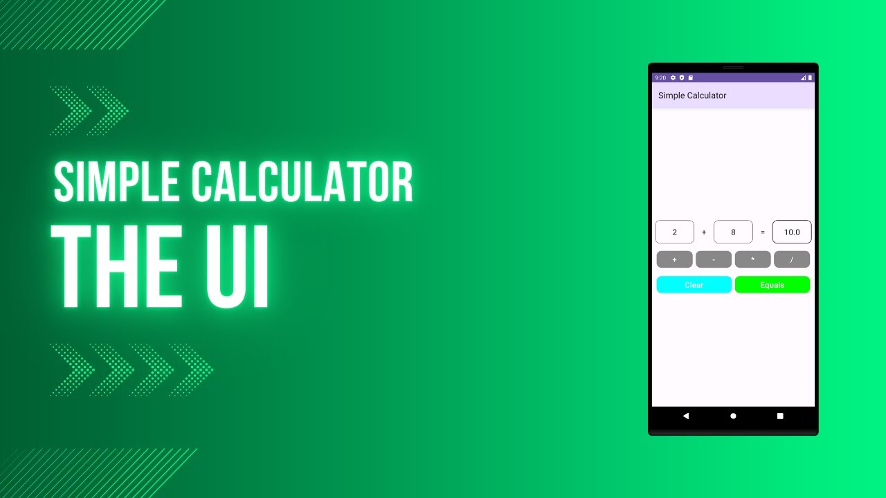 Simple Calculator - The UI | Android Application Development - YouTube