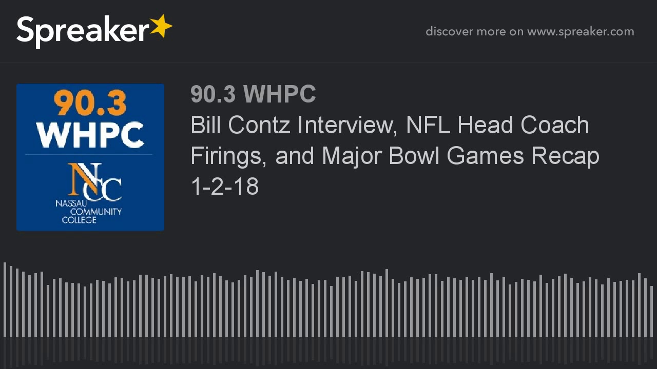 Bill Contz Interview, NFL Head Coach Firings, and Major Bowl Games ...