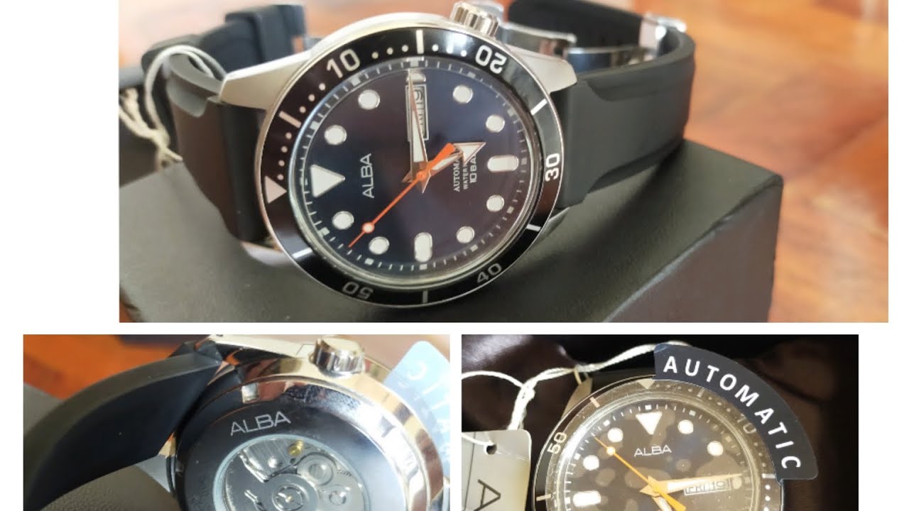 ALBA AL4173X1 Batman Automatic Diver's Watch - YouTube