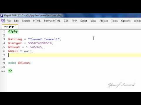 06 PHP Variables types.flv - YouTube