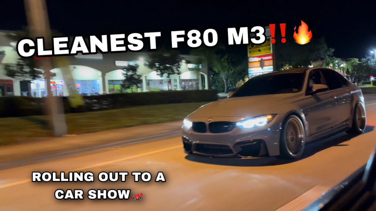 SEEN THE CLEANEST F80 M3 ROLLING OUT TO A HUGE CAR SHOW‼️🔥😍 - YouTube