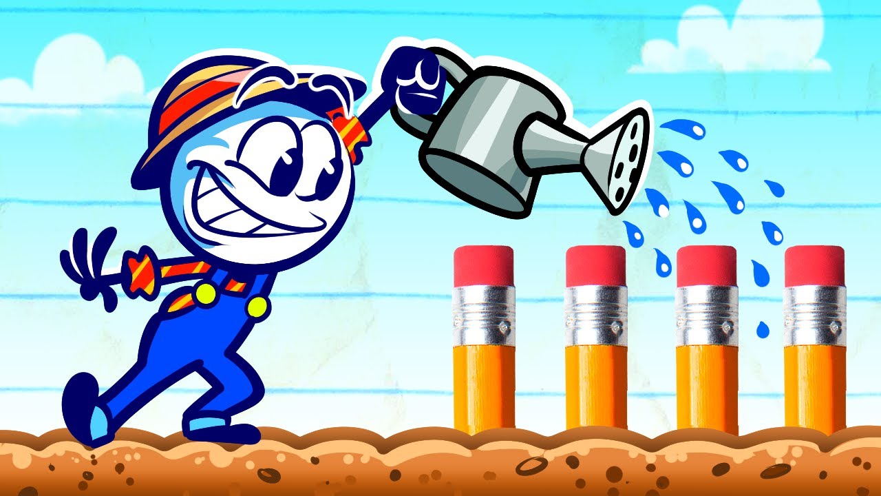 Pencilmate Learns How To Use A Light Bulb | Animated Cartoons ...