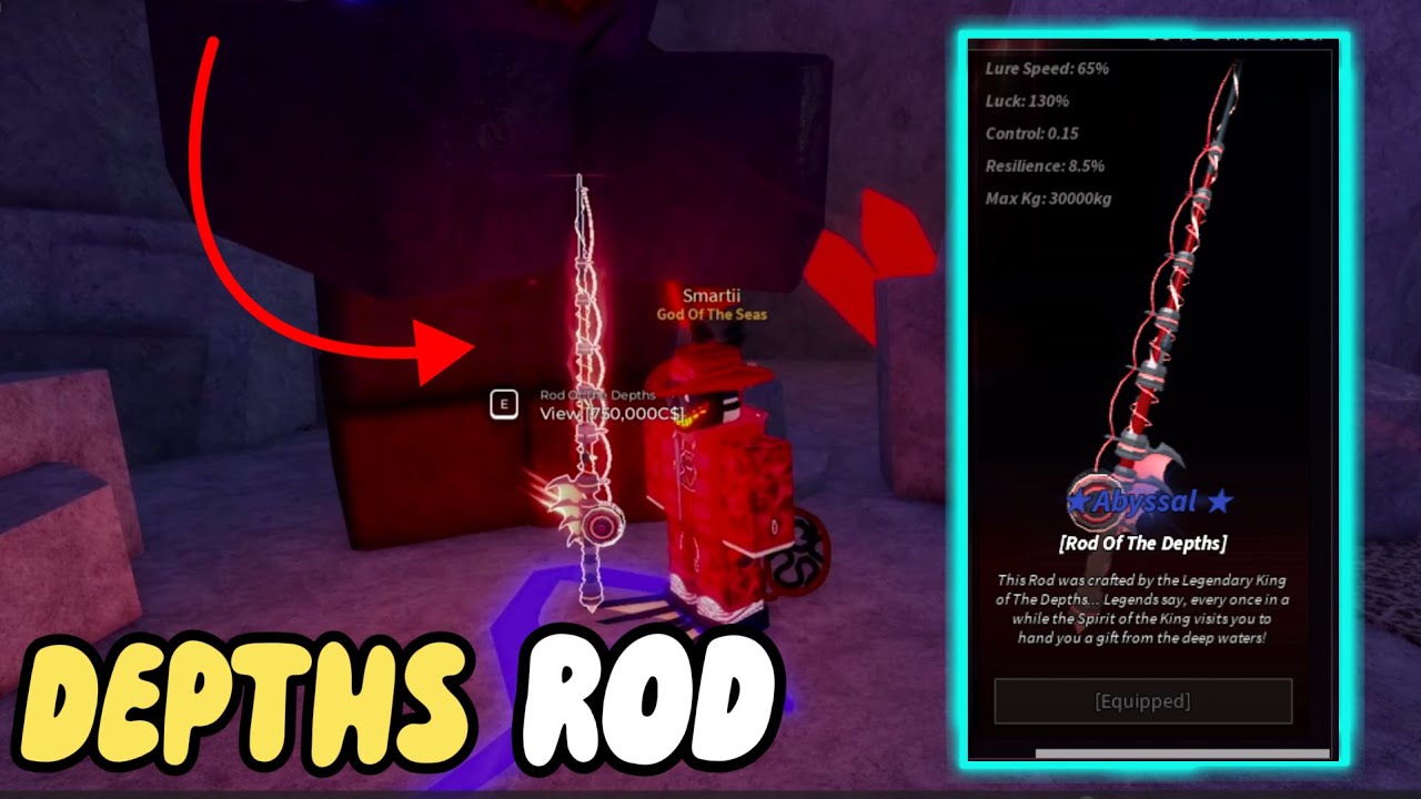 How To Get The Depths Rod In Fisch Roblox! - YouTube