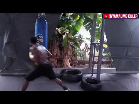 said Nyamaume prepare for the next battle in the ring Afk #AZAM SPORT2 HD#BOXING#NYAMAUME#UNDISPUTED