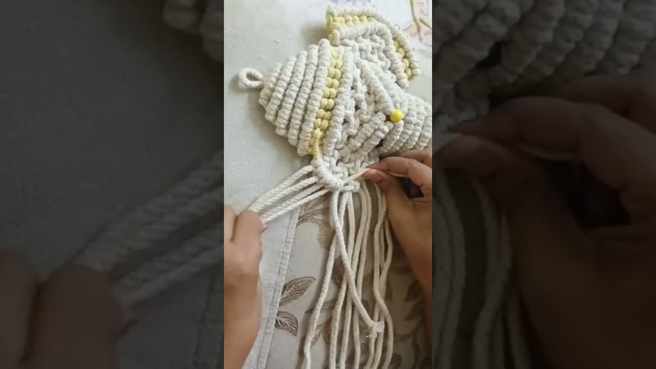 Macrame elephant head ear || Macrame animals || Wall hanging #youtube # ...