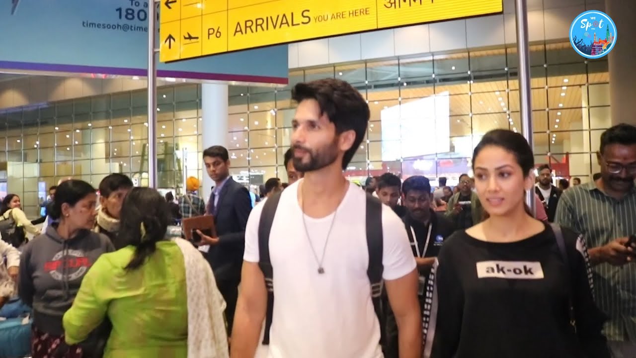 Shahid Kapoor and Meera Rajput returns Mumbai from Kiara's wedding ...