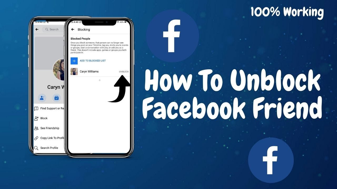 How To Unblock Facebook Friend On Facebook | How to Unblock Someone on ...