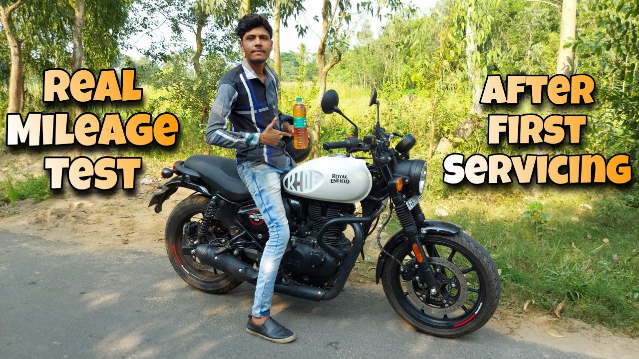 Royal Enfield Hunter 350 Real Mileage Test After First Servicing ...