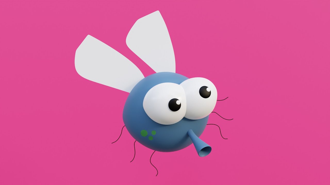 House fly character Blender Tutorial - YouTube