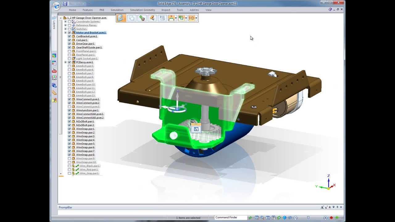 Solid Edge ST6 Simulation Optimization - YouTube