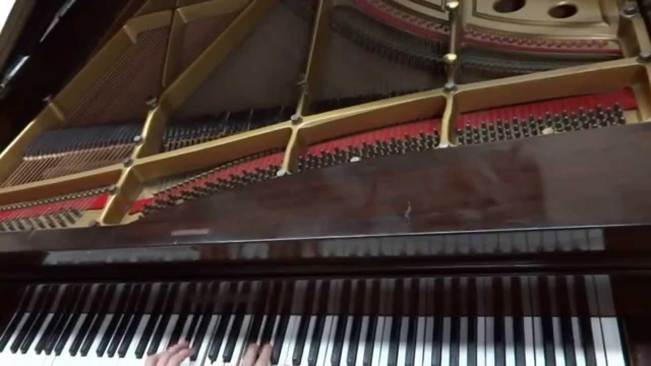 1887 Chickering & Sons Parlor Grand Piano Model 109C - YouTube