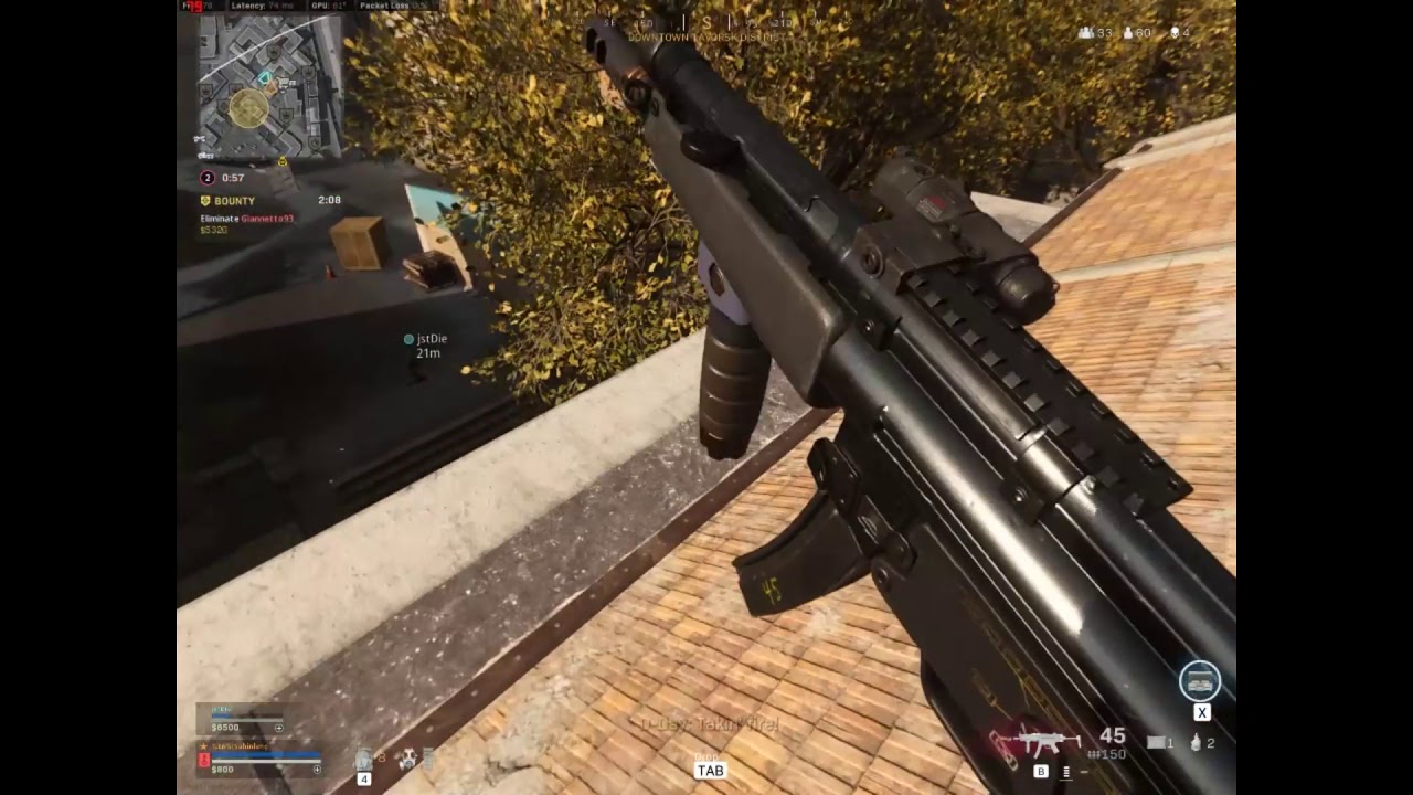 Hip Fire Mp5 Call of Dutty Warzone Gameplay - YouTube