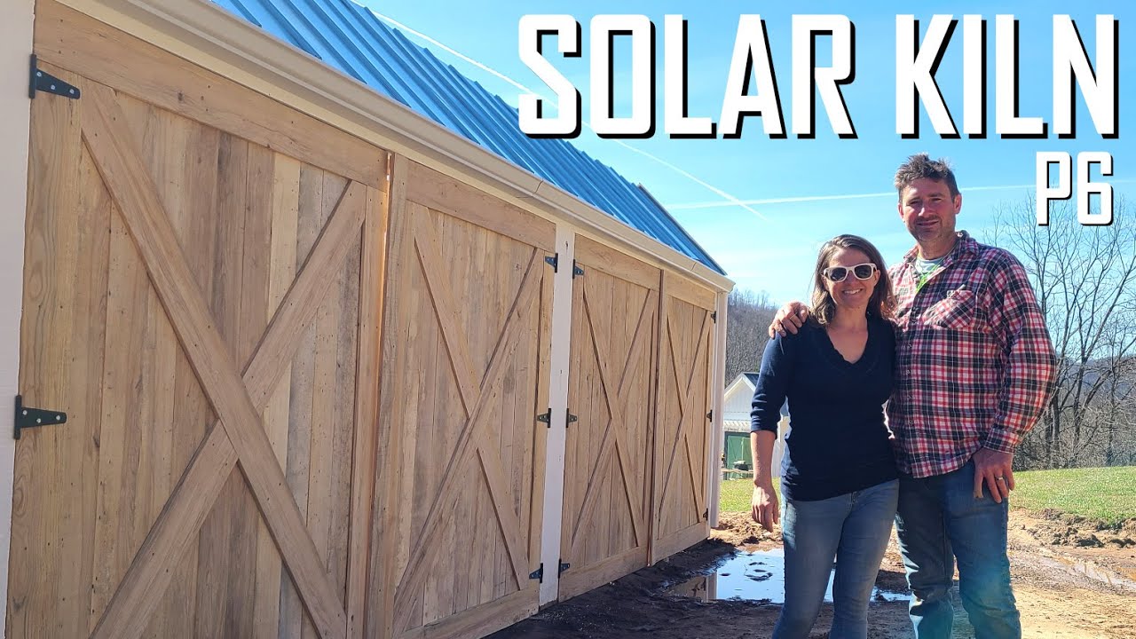 Making and installing barn doors on our solar kiln // E119 - YouTube