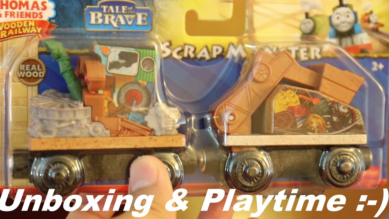Unboxing Scrap Monster Wooden Railway - Thomas & Friends NEW for 2014 ...