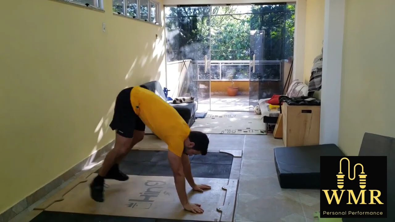 Sprawl(meio burpee) com agachamento - YouTube