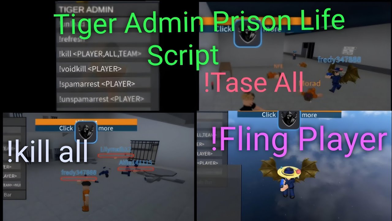 *New Version* Tiger Admin script prison life New Ui More Than 50 ...