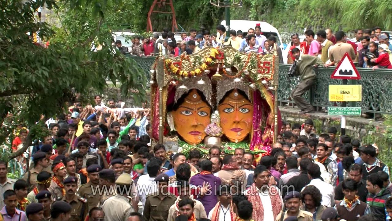 Idol of Goddesses Nanda and Sunanda taken out during Nanda Devi ...