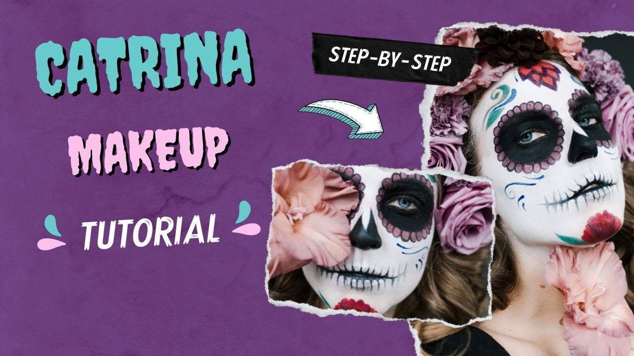 🎨💀 Catrina Makeup Tutorial for Día de Muertos & Halloween 💀🎨 - YouTube