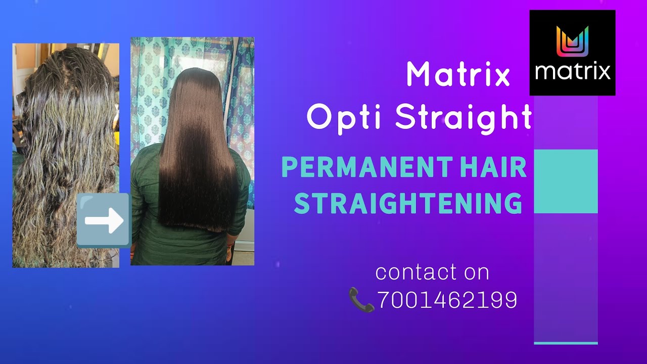 Permanent Hair straightning with Matrix product.#like #subscribers # ...