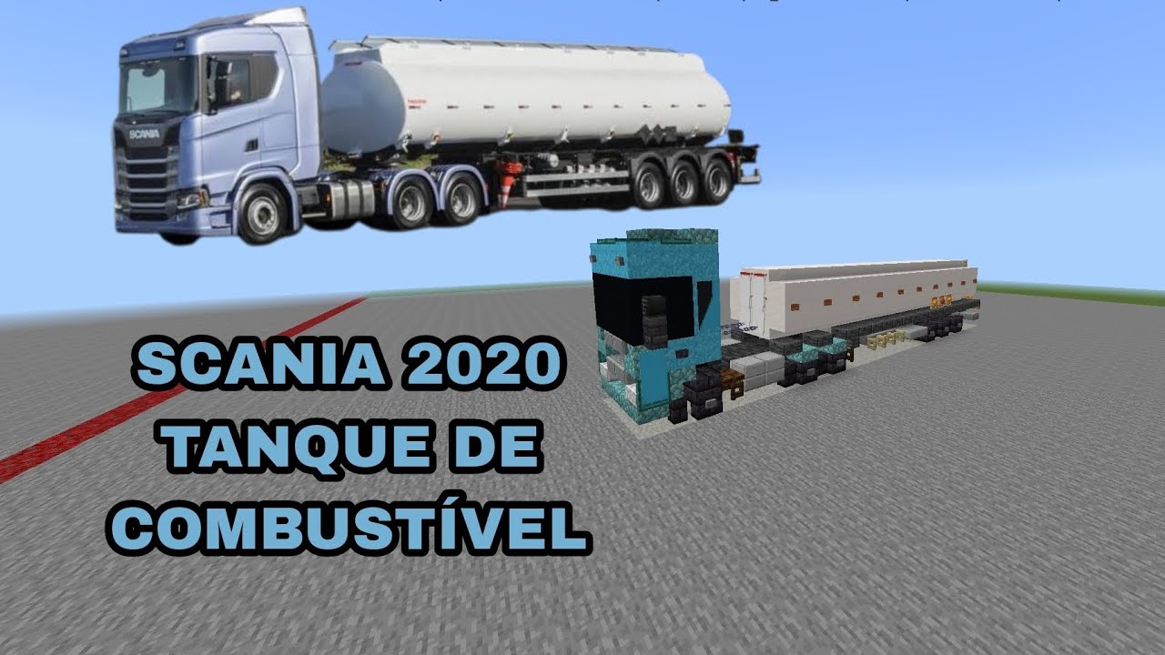 TUTORIAL MINECRAFT - Como fazer uma carreta de gasolina ( Scania 2020 ...