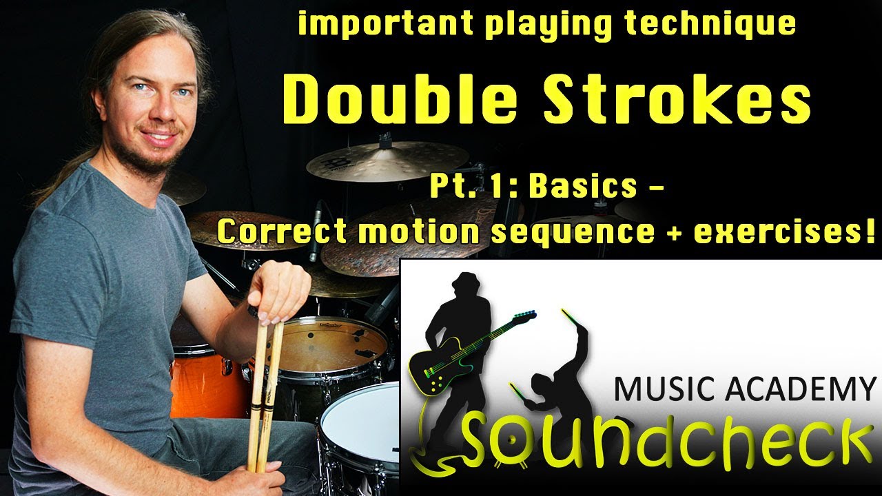 Double strokes on the drumset! Part 1: Hand technique and proper motion sequence + exercises ...