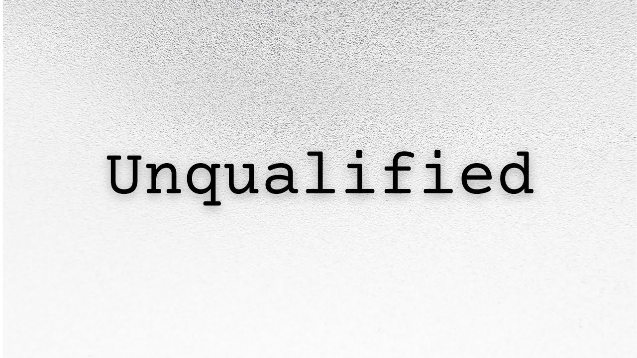 Unqualified | Rev. Jonathan McCoy - YouTube