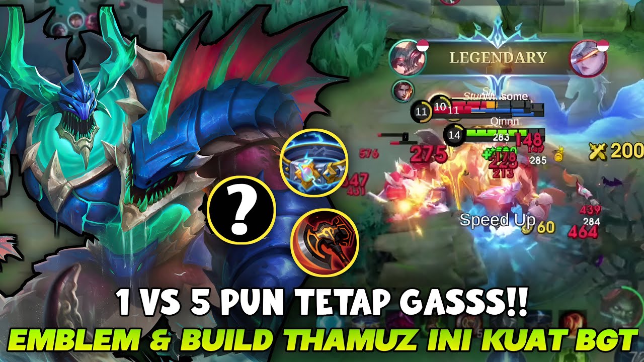 TUTORIAL THAMUZ EXP TERBARU !! DENGAN EMBLEM & BUILD TERKUAT THAMUZ ...