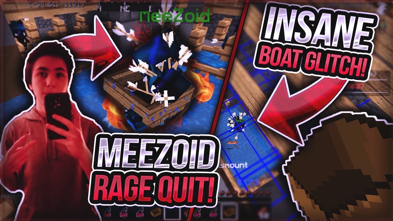 MEEZOID RAGED SO LOUD AFTER HE GOT SCUMMED!! + CRAZY BOAT GLITCH ALMOST ...