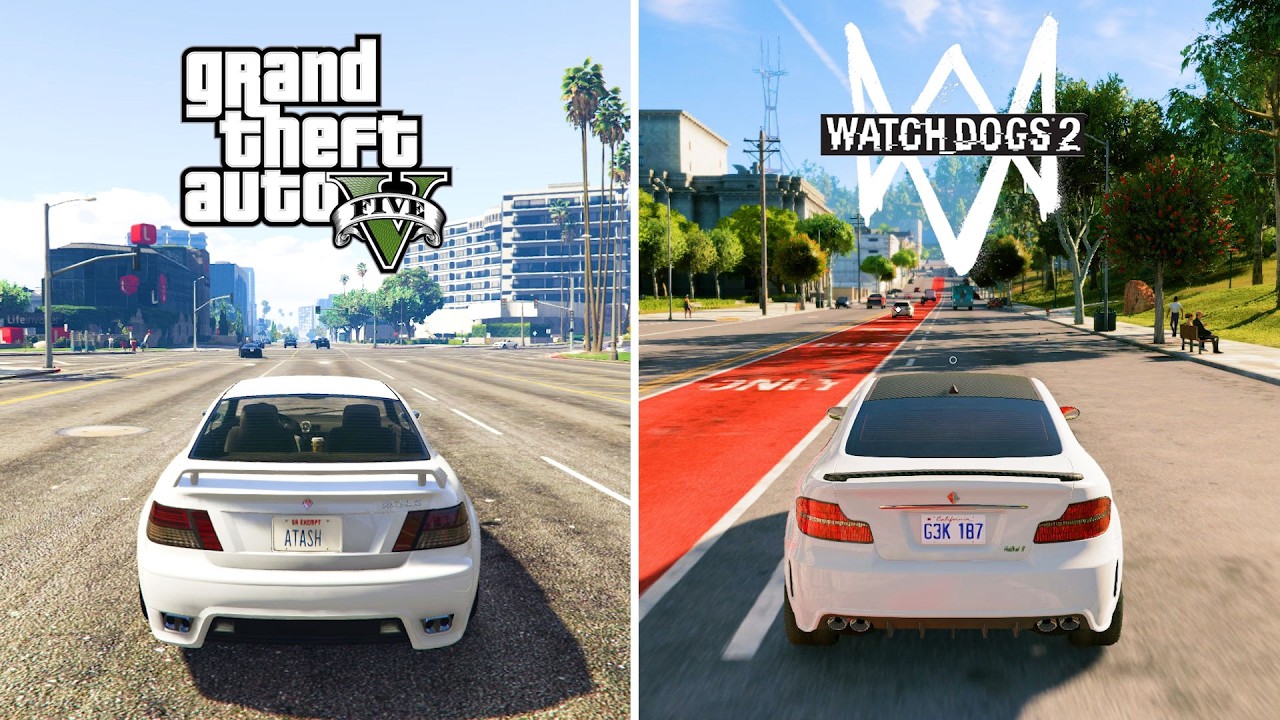 WATCH DOGS 2 vs GTA V - Best Comparison - YouTube