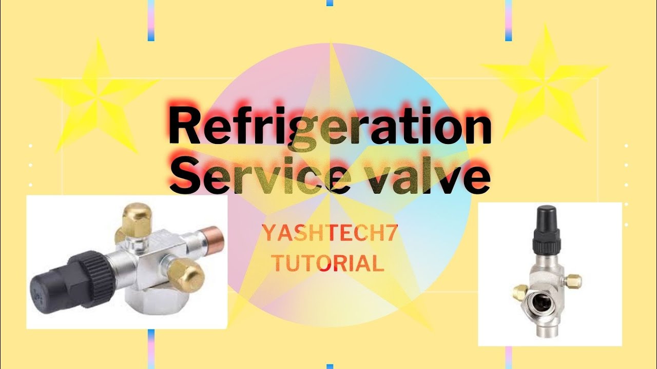 service valve in Refrigeration line, semisealed compressor and open ...