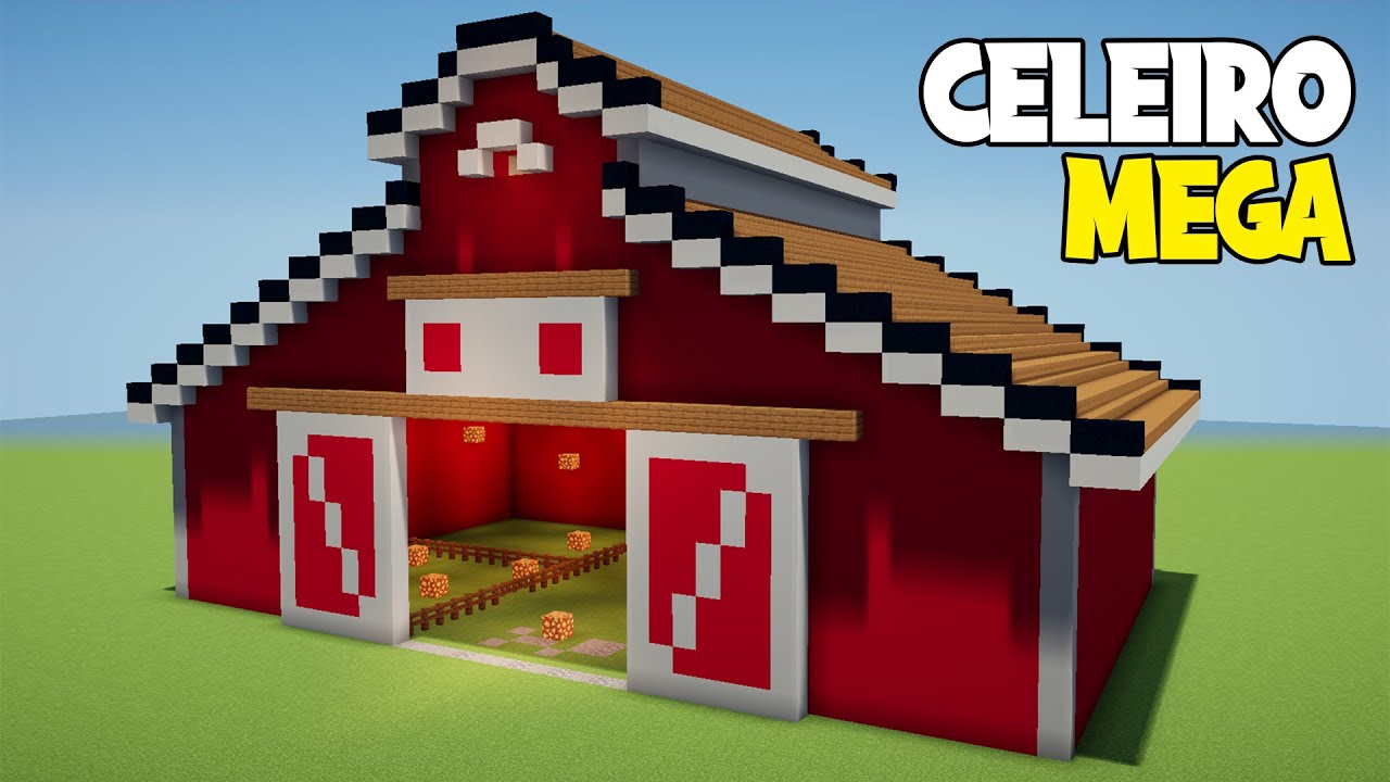 Minecraft Tutorial - COMO FAZER UM CELEIRO GIGANTE PARA OS ANIMAIS ...