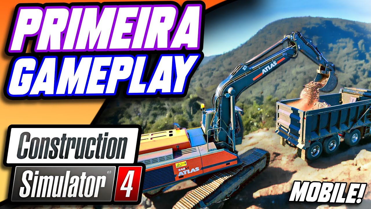 SAIU PRIMEIRA GAMEPLAY DO construction simulator 4 mobile!!!🤯🤯🤯 - YouTube
