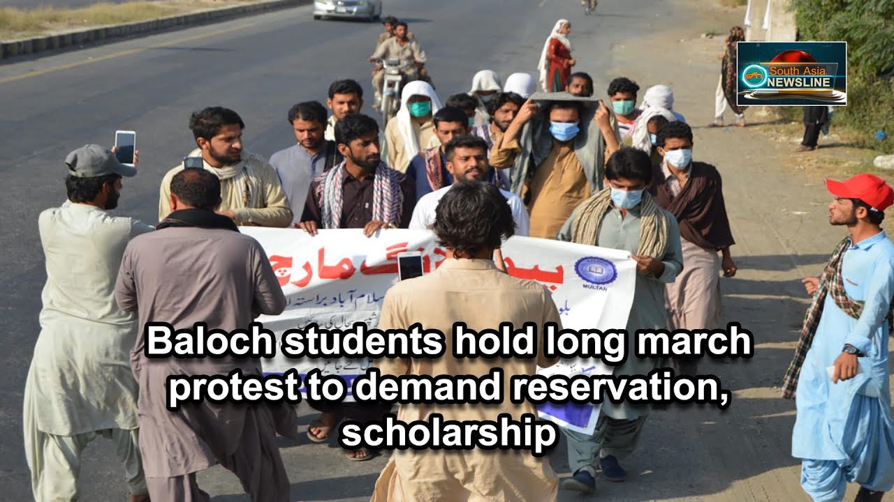 Baloch students hold long march protest to demand reservation ...
