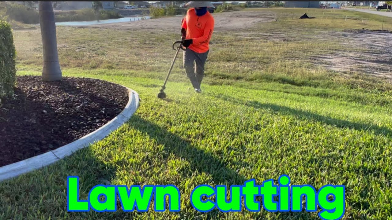 LAWN TRIMMING - YouTube