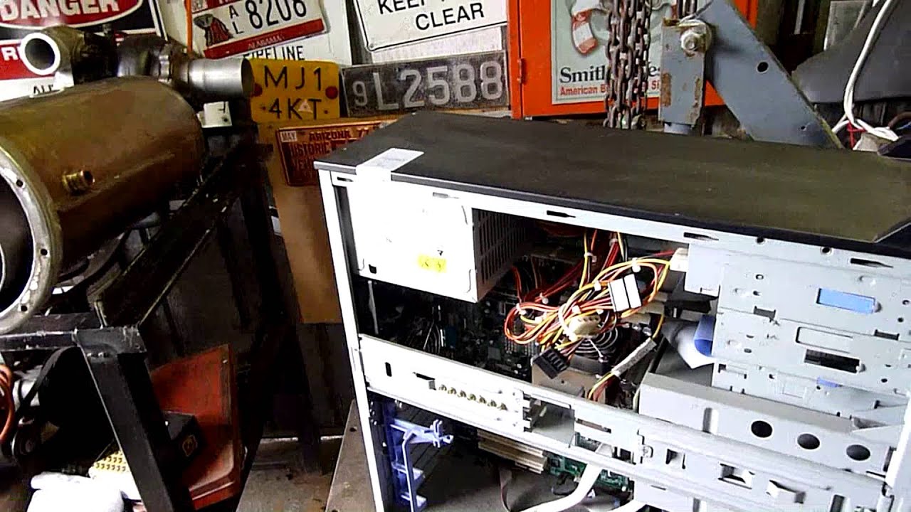 Quick look at my IBM E Servers and a Scrap Mystery PC - YouTube