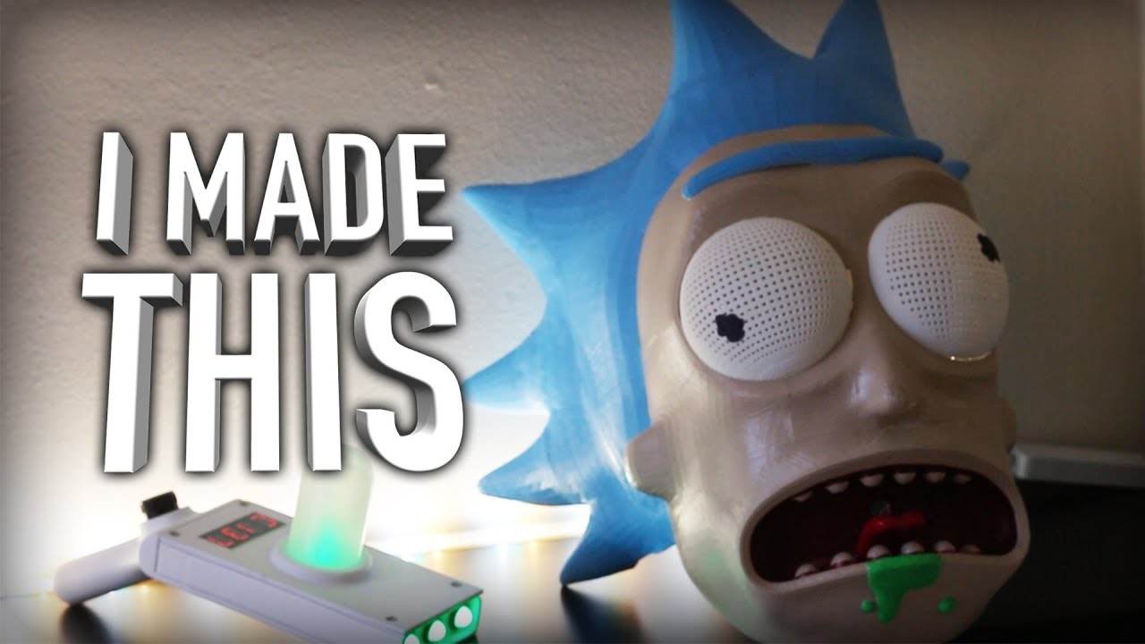 I MADE THIS || Rick Sanchez Mask from Rick and Morty - YouTube