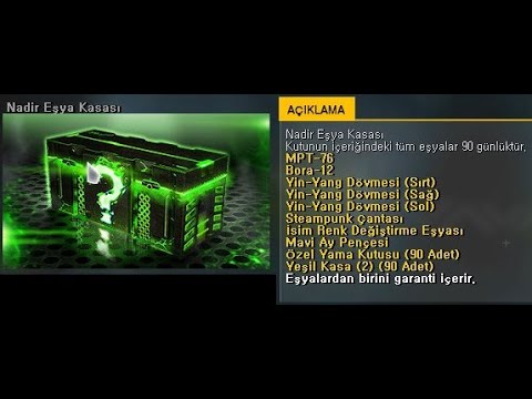 WOLFTEAM  NADİR EŞYA KASASI AÇILIMI  ( 379 TANE  )