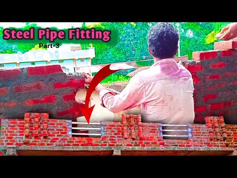 Easy Techniques Parapet Design Square Steel Pipe Fitting || New Parapet ...