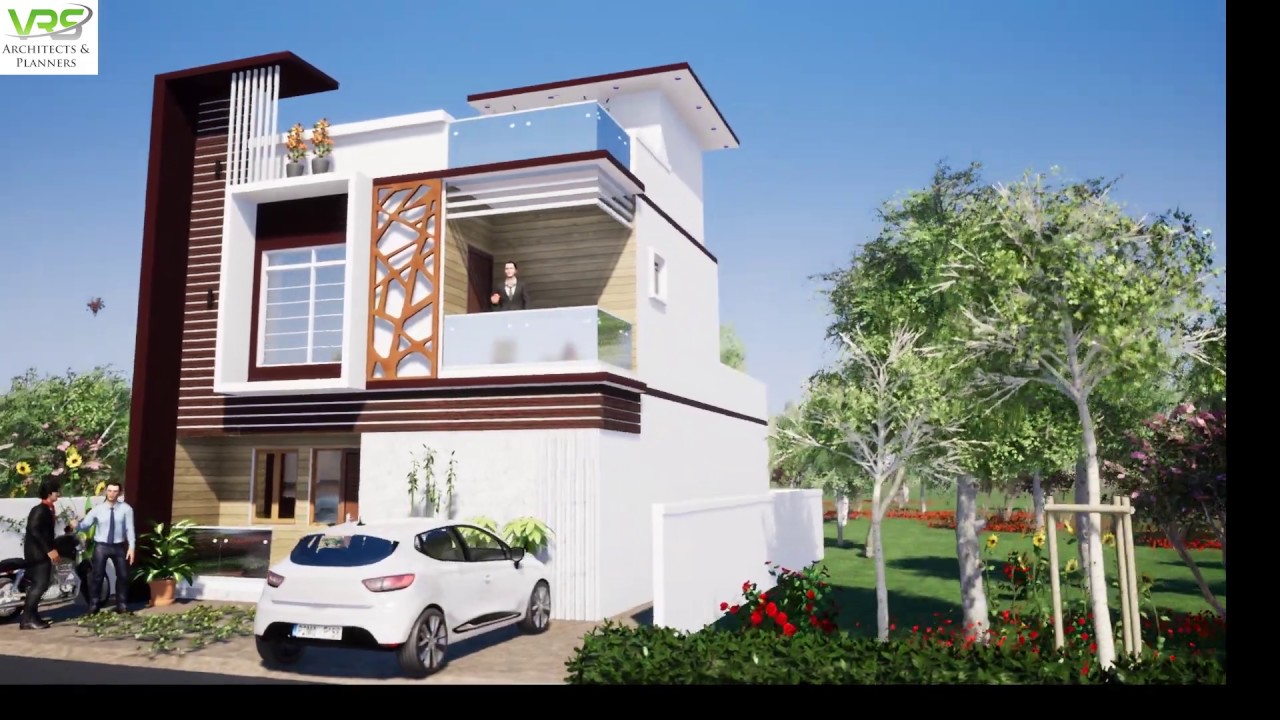 Duplex 3D Building Walk through Elevation Animation - YouTube
