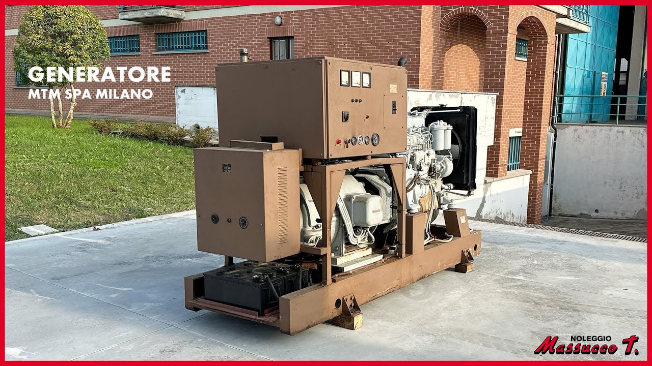 GENERATORE DI CORRENTE MTM SPA MILANO - Massucco T. ID 4539 - YouTube