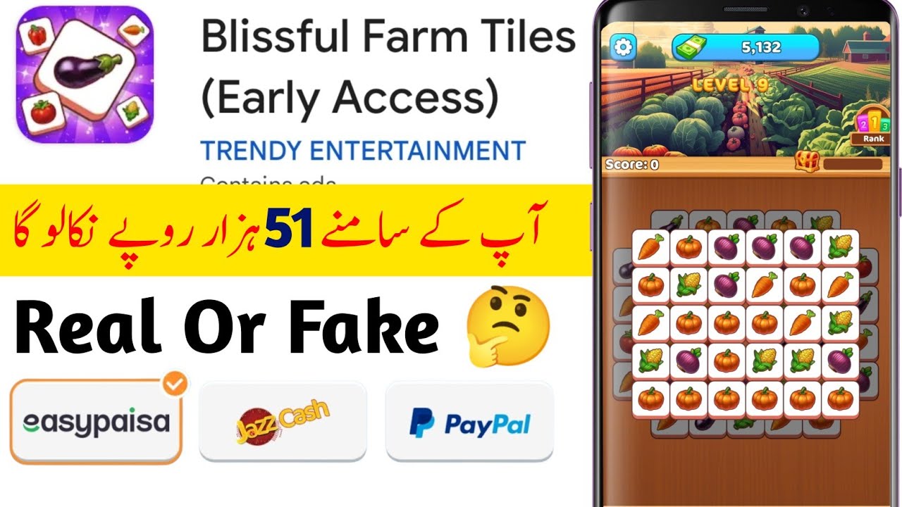 Blissful Farm Tiles Real Or Fake | Blissful Farm Tiles Money Withdrawal ...