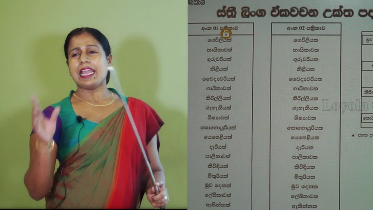 Grade 5 Sinhala Session 01 - YouTube